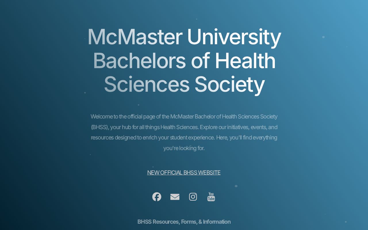 McMaster Bachelor of Health Sciences Society